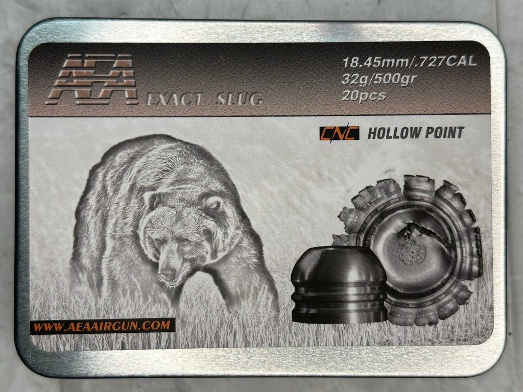 AEA .72 CAL, 500GR CNC HOLLOWPOINT SLUGS – Fox Air Power LLC