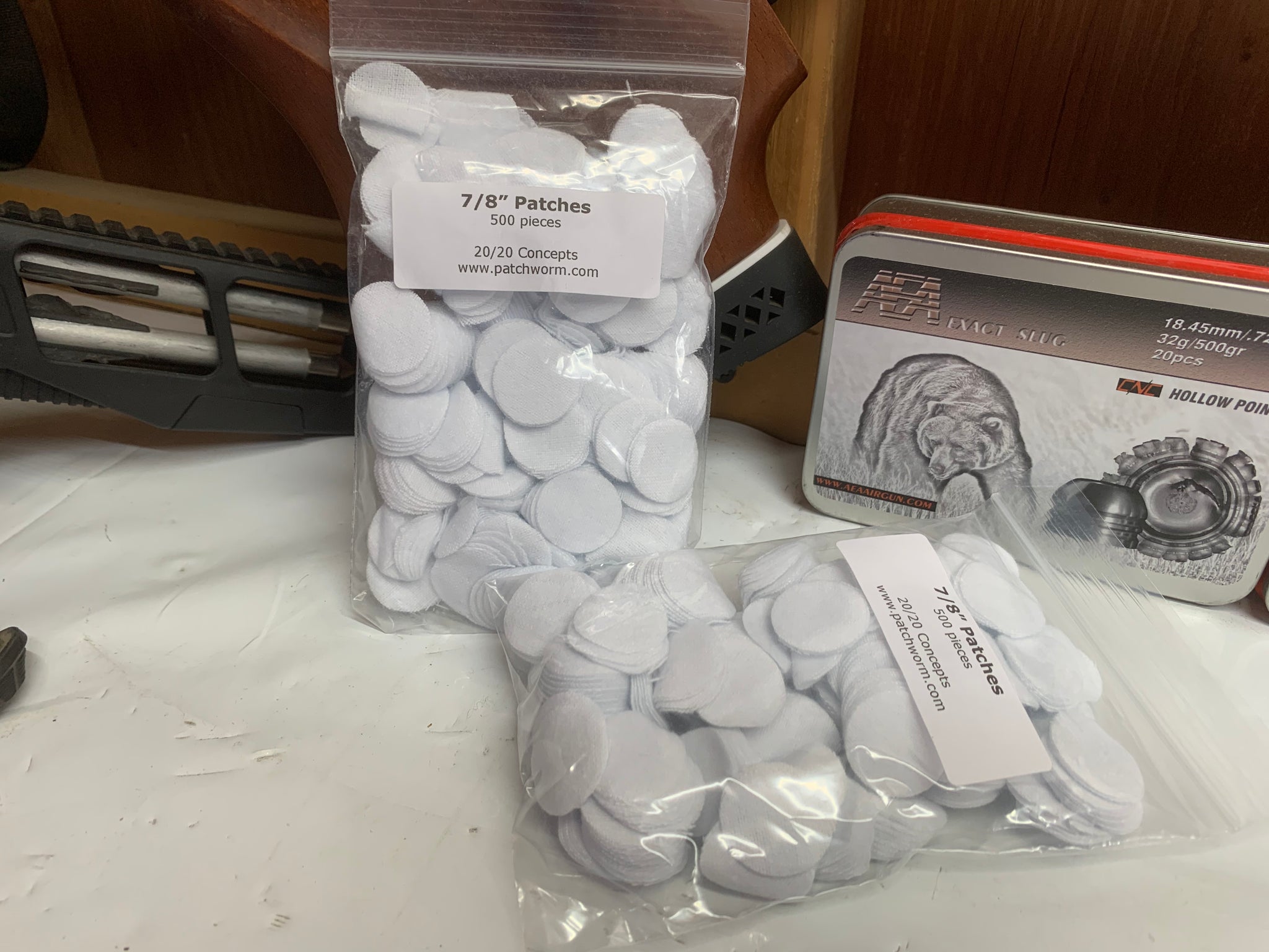 PATCHWORM 7/8 ROUND COTTON PATCHES – Fox Air Power LLC